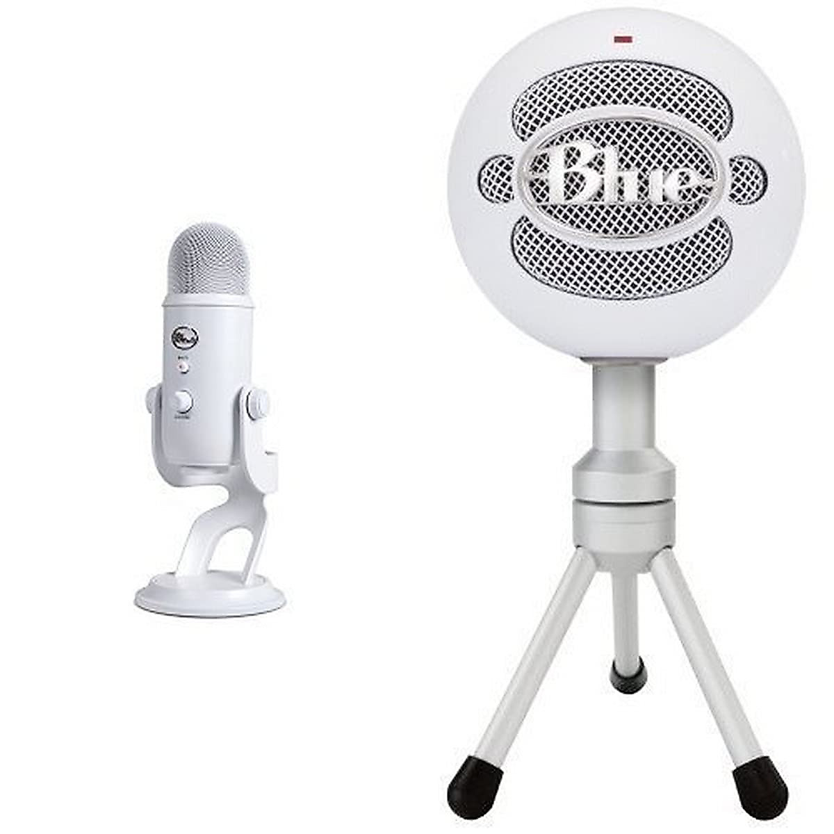 Blue Microphones Yeti USB Microphone, Whiteout with Snowball iCE Condenser Microphone, Cardioid - Whiteout Bundle
