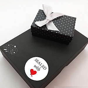 reMarkable Sealed with Love Stickers, 1.5 Inch Kraft Paper Heart Stickers, 500 Labels on a Roll, White