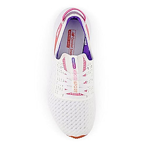 New Balance Women's Dynasoft Nergize Sport V2 Cross Trainer, White/Hi-Pink/Poppy, 7.5