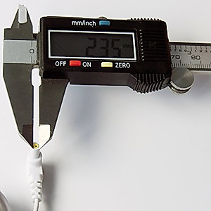 ELYSAID 2Pcs/Pack 4 in 1 Replacement Electrode Lead Wires Connect Cables DC Head 2.35mm Pin 2mm for TENS 7000 & TENS Machines