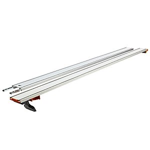 BORA 100" NGX Clamp Edge, Straight Cut Guide for Circular Saws, Aluminum, Includes 50-Inch Clamp Edge & 50-Inch Extension for 100-Inch Cutting Length, 544100