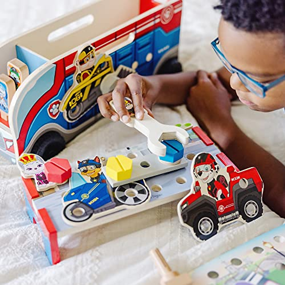 Melissa & Doug PAW Patrol Match & Build Mission Cruiser - FSC-Certified Materials