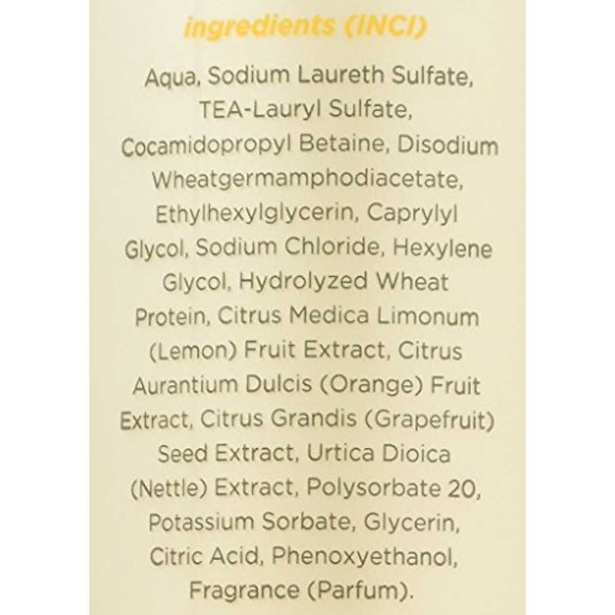 Earth Science Volumizing Citress Shampoo with natural citrus cleansers — fresh orange scent, 12 oz.