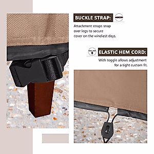 ULTCOVER Waterproof Patio Adirondack Chair Cover 2 Pack for Outdoor Chair Size Upto 28W x 31D x 36H inch