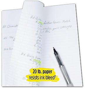 Five Star Filler Paper, College Ruled, Reinforced, Loose Leaf Paper, 11 x 8.5", 100 Sheets/Pack Pack Of 3, 17010