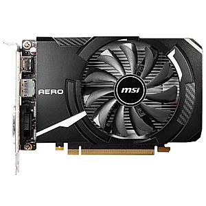 MSI Gaming GeForce GTX 1650 128-Bit HDMI/DP/DVI 4GB GDRR6 HDCP Support DirectX 12 VR Ready OC ITX Graphics Card (GTX 1650 D6 AERO ITX OC)