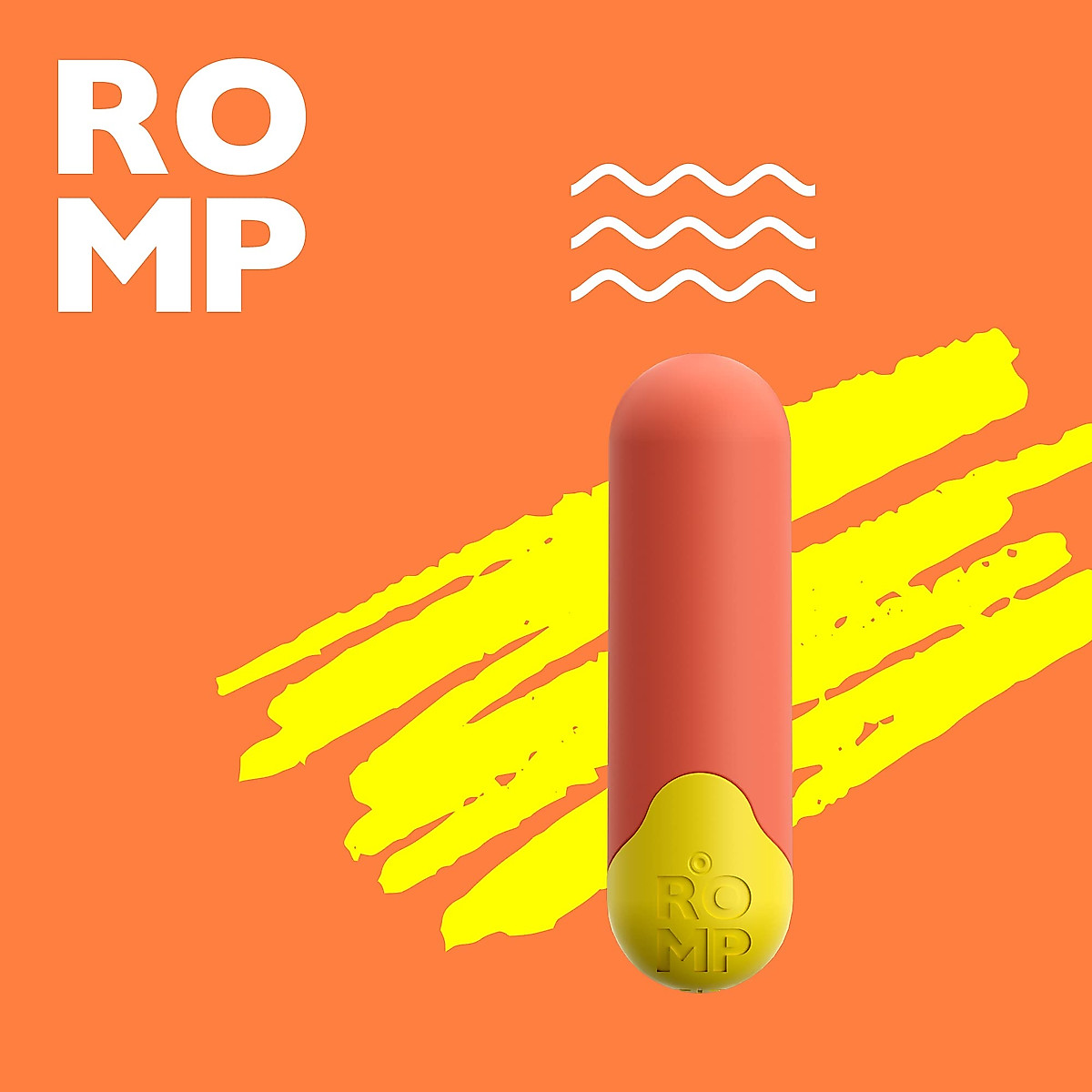 ROMP Riot Bullet Vibrator for Women - Mini Clitoral Vibrator for Her - 6 Intensity Levels & 4 Patterns for Clit Stimulation - Soft Touch Portable Sex Toy - Rechargeable Couple Massager G Spot Nipple