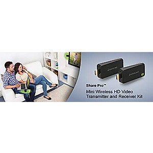 IOGEAR Share Pro Mini Wireless HD Video Transmitter and Receiver Kit (GWHD2DKIT)