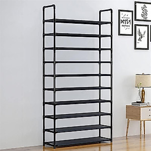 Shoe Rack 10 Tiers Shoe Organizer Shelf Shoe Cabinet Saving Space Entryway Shoe Rack Storage Holder Home Dorm Shoe Rack Shoe Storage Cabinet