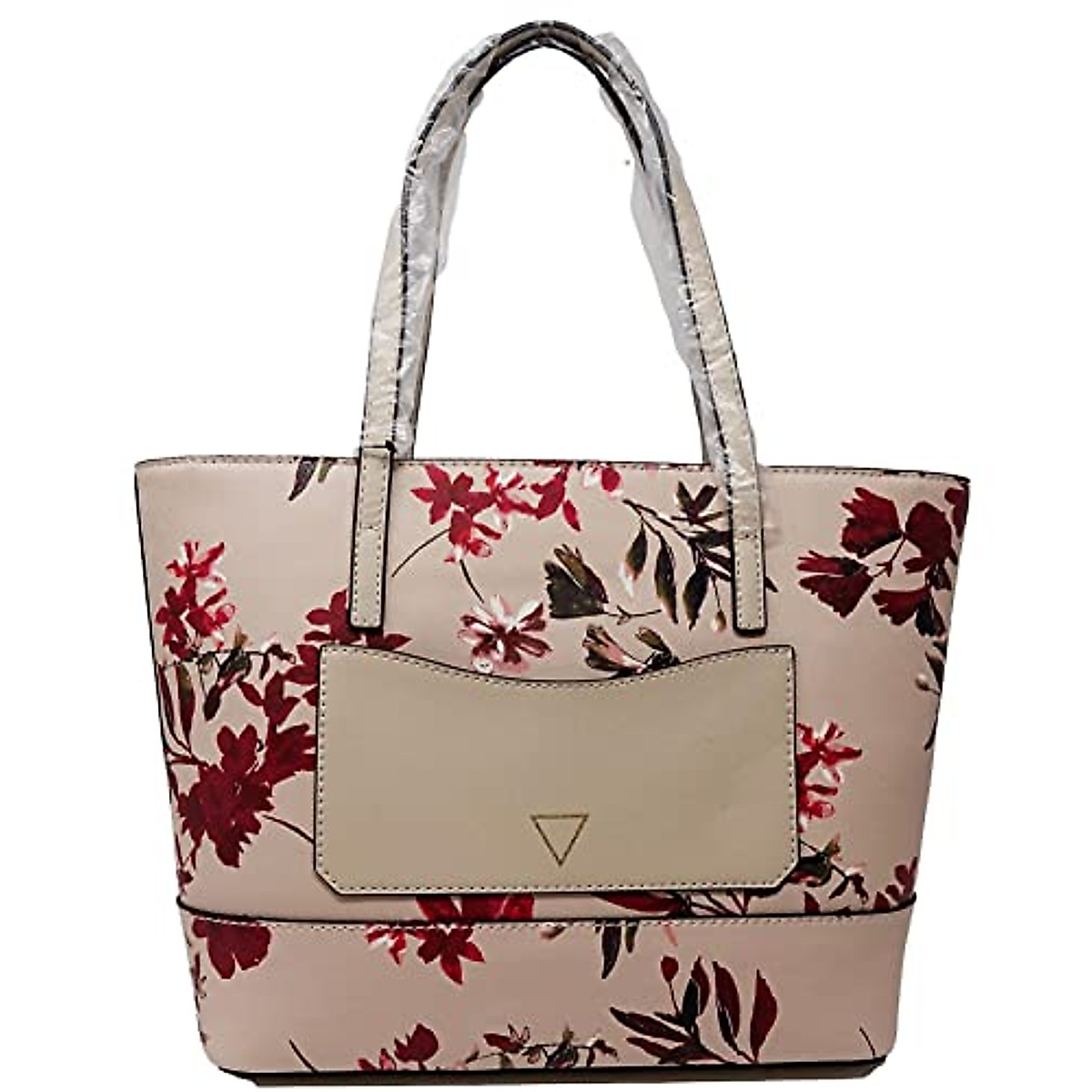 GUESS Women's Logo Embossed Floral Tote Bag Handbag