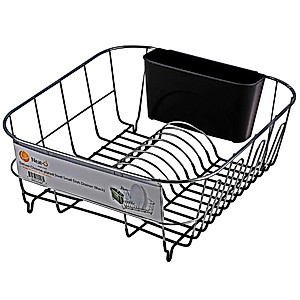 Neat-O Deluxe Chrome-Plated Steel Small Dish Drainers (Black)