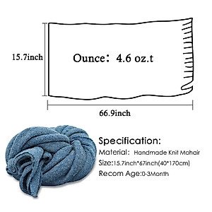 Newborn Posing Wrap Newborn Photography Props Soft Stretch Knit Blanket Handmade Wrap for Baby Boys Girls Photoshoot…