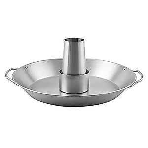 Eaarliyam Beer Can Chicken Roaster Stainless Steel Barbecue Poultry Holder Rack Grill Pan Garden Yard Stainless Steel Basin