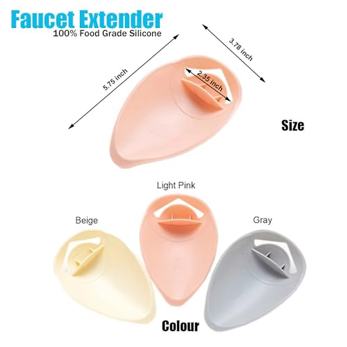 Faucet Extender for Toddlers - Sink Extender for Kids Hand Washing, Bathroom Sink Spout Wash Helper for Children Baby(3 Pack)