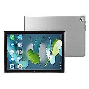 fannay HD Tablet, Office Tablet 10.1in FHD Dual Camera 8GB RAM 256GB ROM Aluminum Alloy with Keyboard for Family (US Plug)