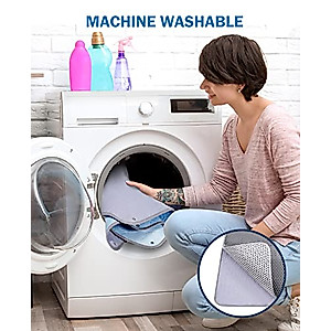 Fostanfly Cat Litter Mat, Large Urine Proof Litter Box Mat, Double Layer Easy Clean Machine Washable Litter Trapping Mat, Waterproof Leakproof Anti-Slip, Scatter Control Kitty Litter Mats for Floor…