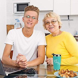 Sips & Gifts Best Nana Ever- Birthday Christmas Mother's Day Gift for Nana -20 Ounce Insulated Stainless Steel Travel Tumbler With Leak Proof Lid And Metal Straw