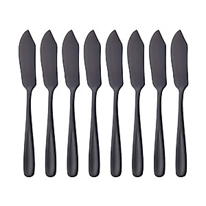 Buyer Star Cheese Butter Knife, Stainless Steel 18/10 6" Mini Desert Knives, Breakfast Slicer Sandwich Spreader,Set of 8
