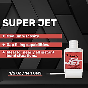Jet Glue Brush-On Super Jet - Ideal for all Instant Bond Situations