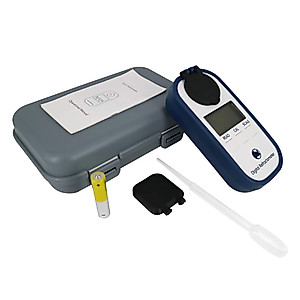 Rhino Beer Digital Refractometer, (Brix 0-50%, Wort SG 1.000-1.130, 1.3330-1.4200nD) with Automatic Temperature Compensation, IP65