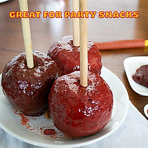 Zumba Pica Forritos Chamoy - Chamoy Flavor Soft Caramel Paste for Apples - Chamoy Paste to Cover Apples - Chamoy Mexican Candy - Caramel Apple Wraps - Forritos Chamoy para Manzanas (5 Count)