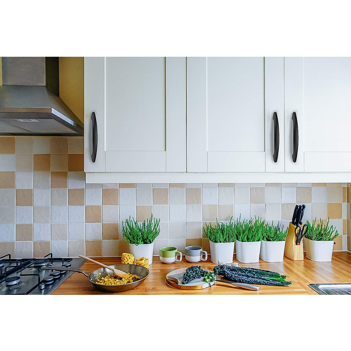 Ravinte 30 Pack 3 Inch Kitchen Cabinet Handles Matte Black Cabinet Pulls Black Drawer Pulls Kitchen Hardware Kitchen Handles for Cabinets Cupboard Handles Drawer Handles