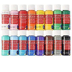 MICHAELS 16 Color Matte Acrylic Paint Value Pack by Craft Smart®