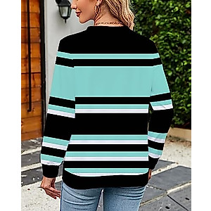 Women's Casual Sweatshirt Long Sleeve Trendy Lace Up Tops Lightweight V Neck Drawstring Pullover Tops-HBQTW-XL