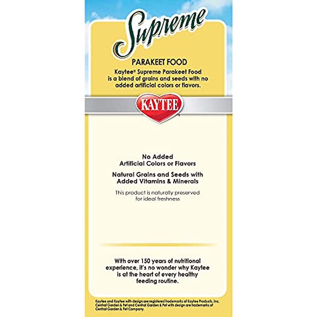 Kaytee Supreme Parakeet Food,25 lb