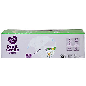 Parent's Choice Diapers, Dry & Gentle Diapers Size 5 (27+ lbs) - 96 Count
