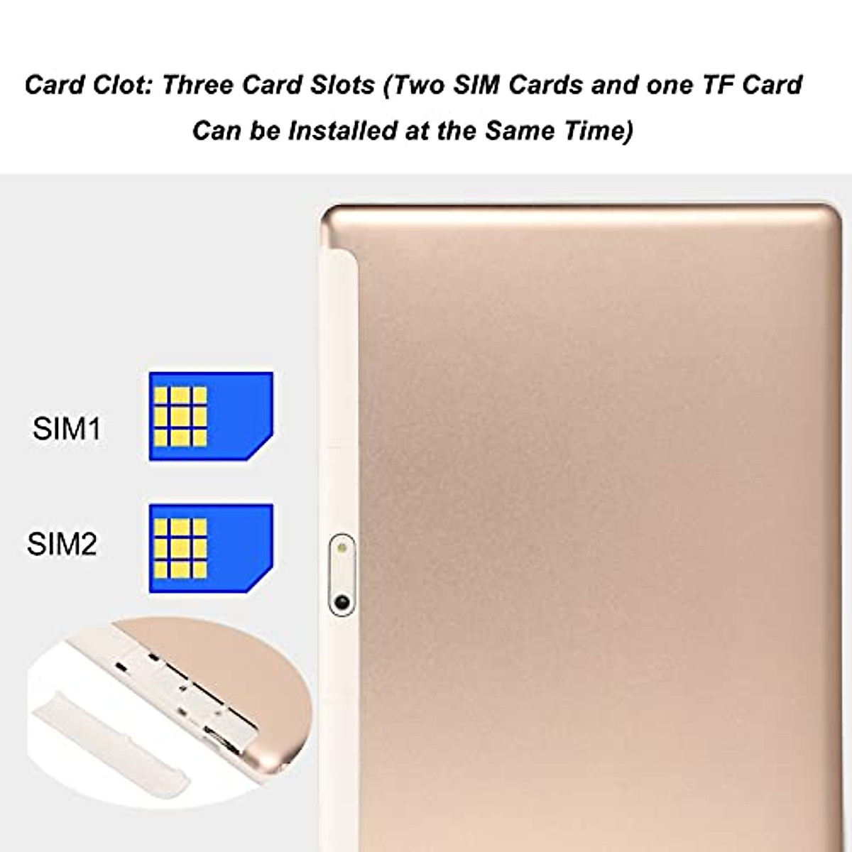 Pomya Tablet, 10.1 Inch 1280x800 IPS Touch Screen Tablet for 5.1, 1GB RAM 16GB ROM HD Tablet with Dual Cameras, Octa Core Tablet for Work, Game