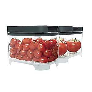 Rubbermaid FreshWorks Countertop Food Storage Produce Saver, Set, Clear/Grey