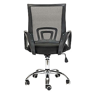JTSQ Ergonomic Office Stools 360°Swivel Computer Chair Black Mid-Back Mesh Gaming Chair Office Chair Desk Chair Computer Chair Home Office Desk Chairs Gamer Chair Office Chairs