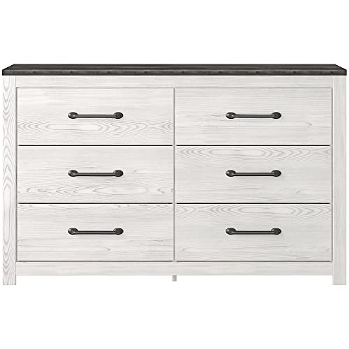 Signature Design by Ashley Gerridan Coastal 6 Drawer Dresser, Two Tone White