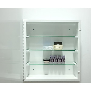 HESONTH Arched Medicine Cabinets with Frameless Mirror, Wall Mounted Bathroom Medicine Cabinet, Bathroom Mirrored Cabinet with Storage, 24x36 Inches Vanity Mirrors with Storage Cabinet