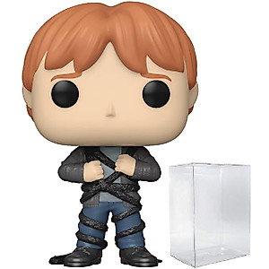 HARRY POTTER 20th Anniversary - Ron Weasley in Devil's Snare Funko Pop! Vinyl Figure (Bundled with Compatible Pop Box Protector Case), Multicolor, 3.75 inches