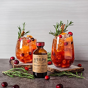 El Guapo Chicory Pecan Bitters 118ml - Handcrafted Aromatic Coffee & Pecan Flavor for Cocktails - Alcohol Free Award Winning Southern Specialty - Perfect for Old Fashioneds Baking & Mixology Creations