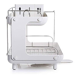 SDGH Double Dish Rack - Kitchen Sink Drain Rack Tableware Dish Rack
