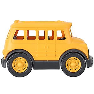 Liberty Imports Big Yellow School Bus Toy for Toddlers, Plastic Vehicle Truck for Kids Boys Girls Imaginary Play