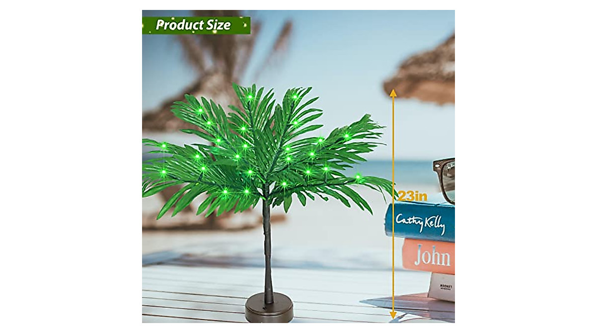 Lighted Palm Tree Decor for Tropical Parties