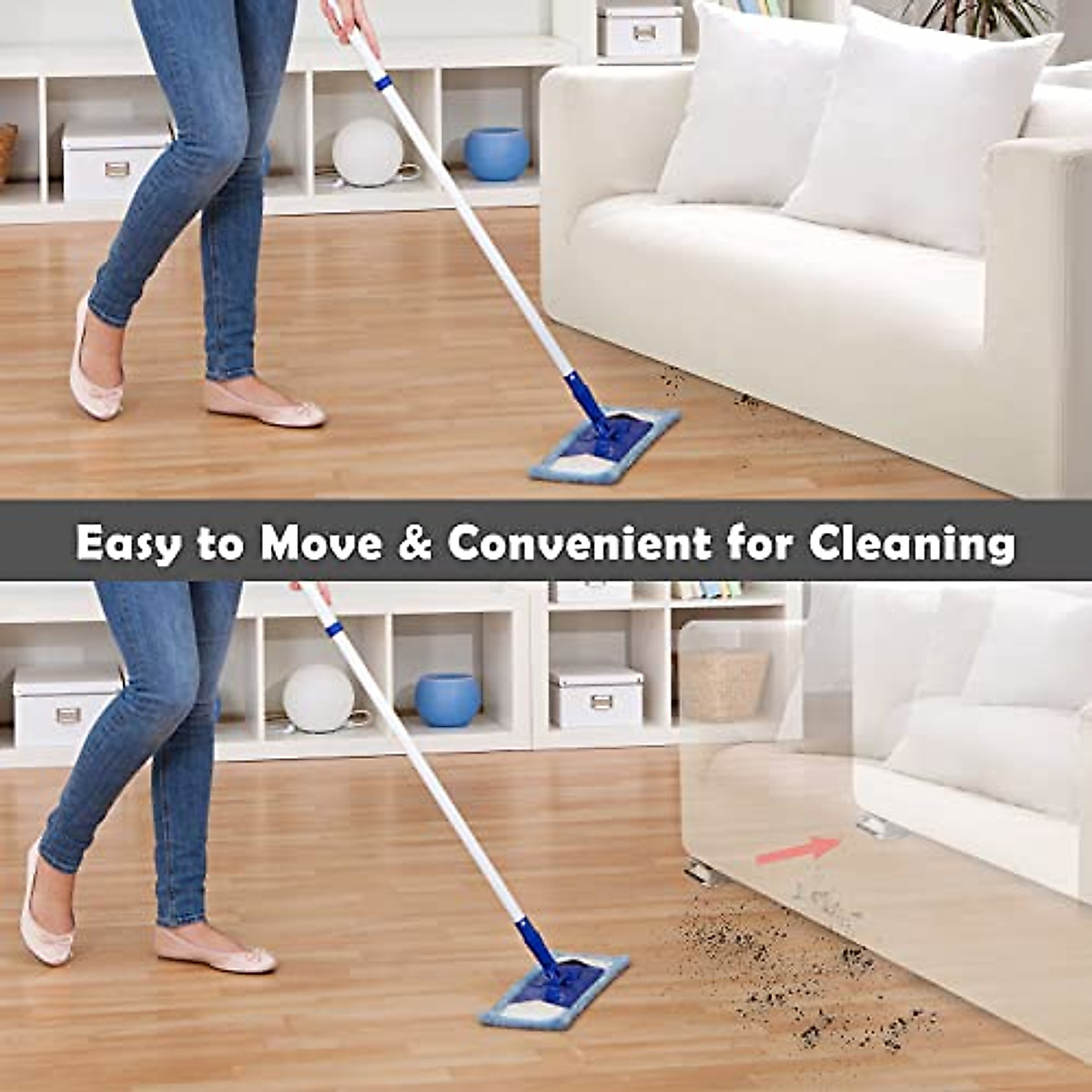 KELIXU Appliance Rollers Heavy Duty Furniture Dolly Mobile Roller, Washing Machine Stand with Wheels Mobile Base for Refrigerators, Dryers, Washing Machines, Support 660 LB, Gray