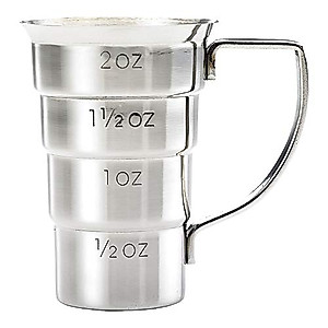 Barfly M37108 Drink Jigger, 2 oz, Stainless w/Handle