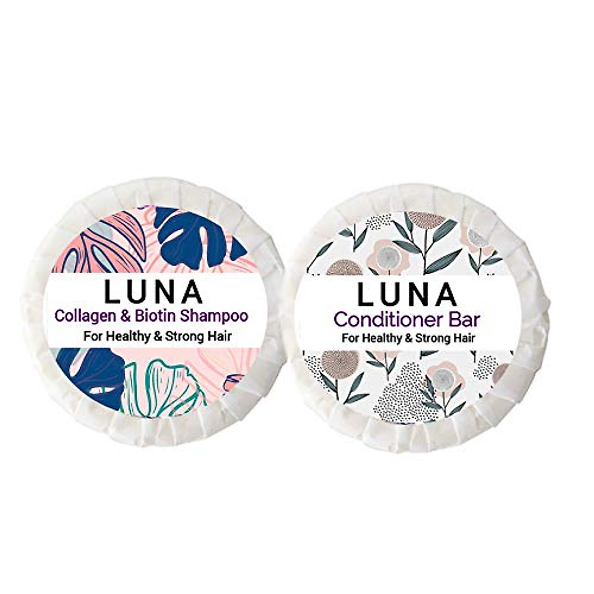 Luna Collagen & Biotin Shampoo And Conditioner Bar (Shampoo & Conditioner Set)