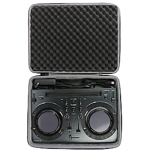 co2CREA Hard Travel Case replacement for Pioneer Pro DJ DDJ-WeGO4 / DDJ-WEGO3 Compact DJ 4/Dual Deck Controller