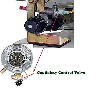 MENSI Main Gas Control Safety Valve for Propane Gas Radiant Tank Top Heater (Gas Valve Only)