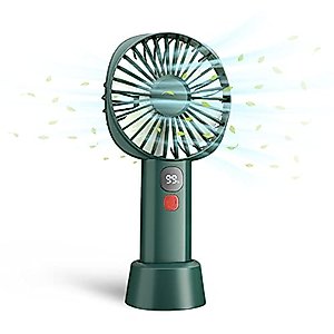 Flora Element Small Air Conditioner, Portable Cooling Fan, 5 Speeds Small Desk Fan, Screen Display Air Conditioner Fan-2