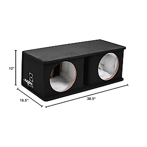 Skar Audio SK2X12V Dual 12" Universal Fit Ported Subwoofer Enclosure