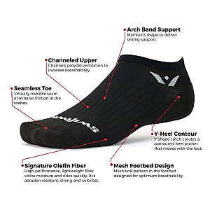 Swiftwick Aspire Zero Sock: Pewter MD