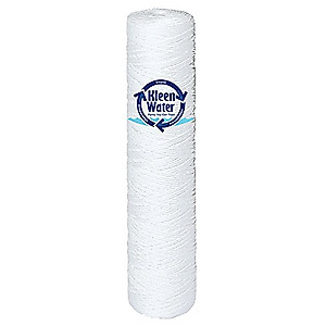 KleenWater String Wound Water Filter Cartridges, 4.5 X 20 Inch, 20 Micron, Made in USA, Compatible with Watts SF5-20-425, Pentek WP5BB20P, WP5BB20P, Pack of 3 Replacement Filters with WS03X10039 O-Ring