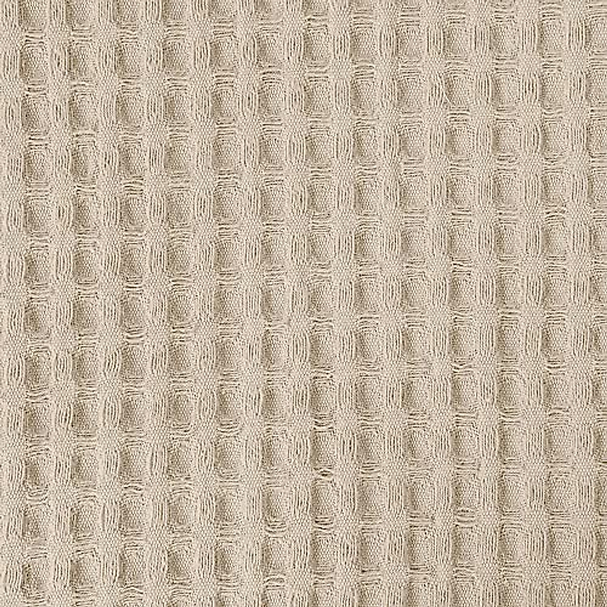 Great Bay Home 100% Cotton Waffle Weave Blanket. Lightweight and Soft, Perfect for Layering. Mikala Collection, Oatmeal, King